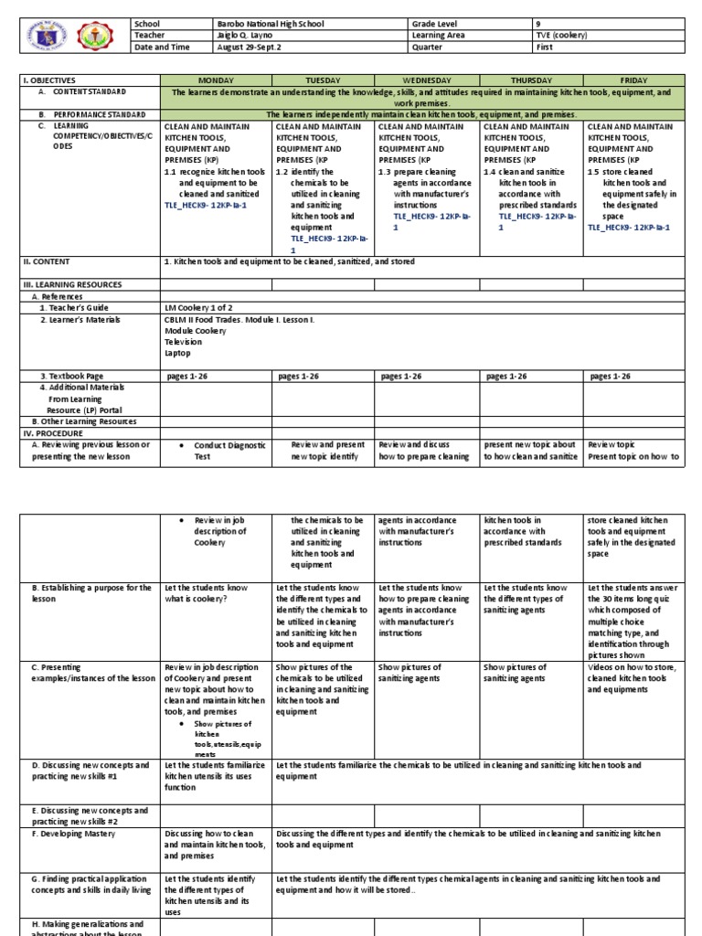 DLL in FBS7 | PDF | Kitchen | Learning