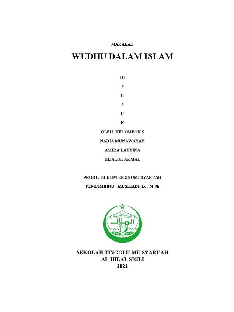 Makalah Wudhu | PDF