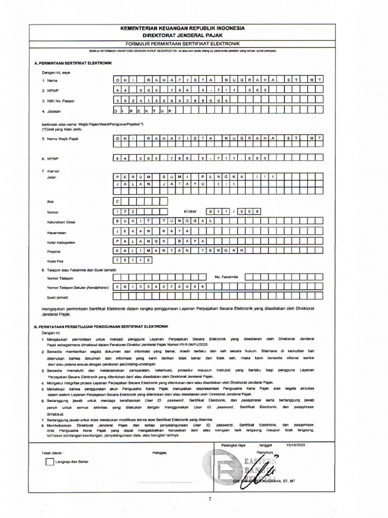 Formulir Pajak | PDF