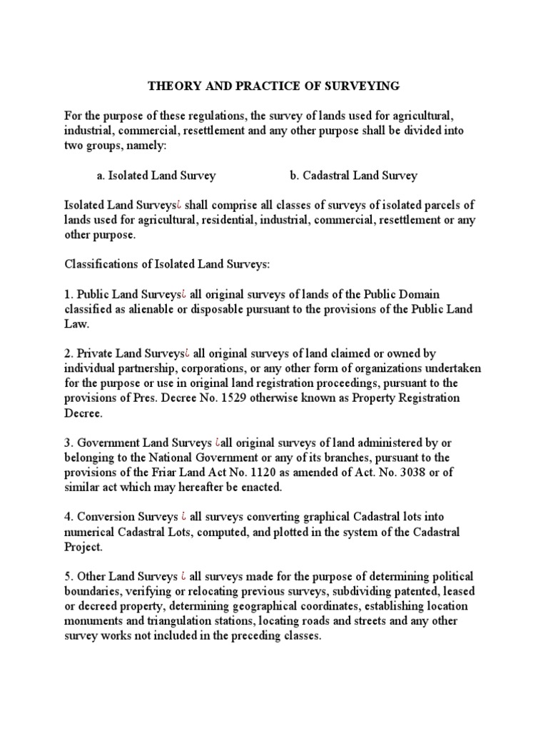Theory and Practice of Surveying | PDF | Surveying | Latitude
