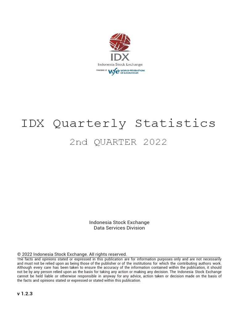 IDX 2nd Quarter Statistic - 2022 | PDF | Stocks | Exchange Traded Fund