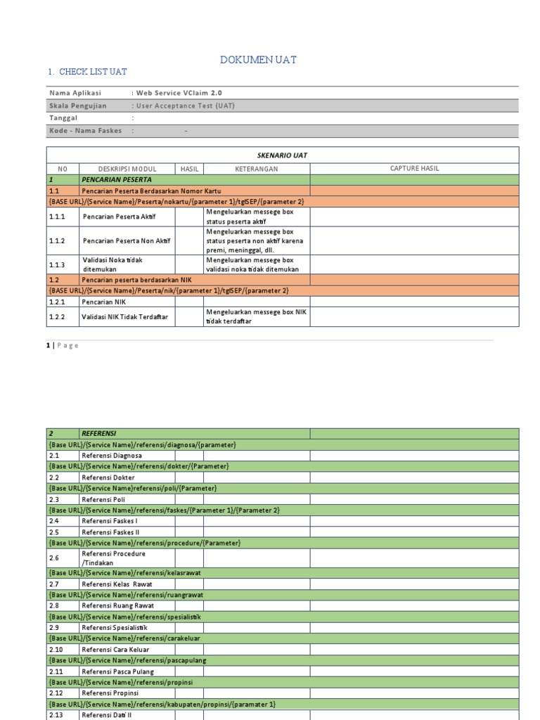 Lampiran UAT, BA UAT, Pakta Integritas - VClaim - Edit | PDF