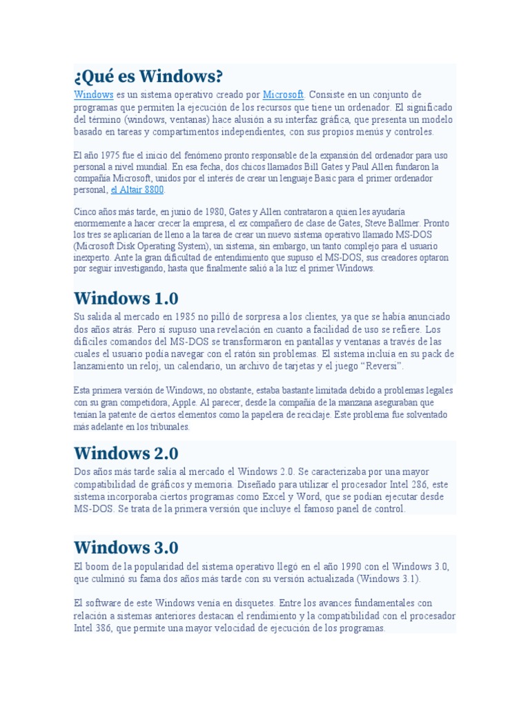 Qué Es Windows | PDF | Microsoft Windows | Windows XP