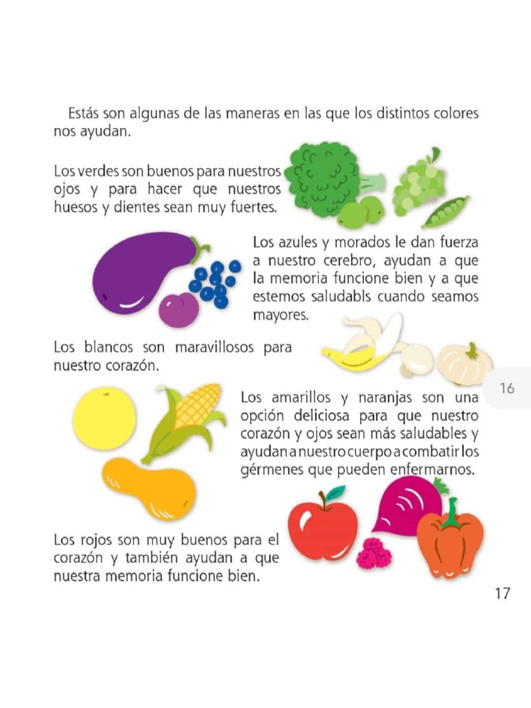 Frutas Y Verduras De Colores Pdf