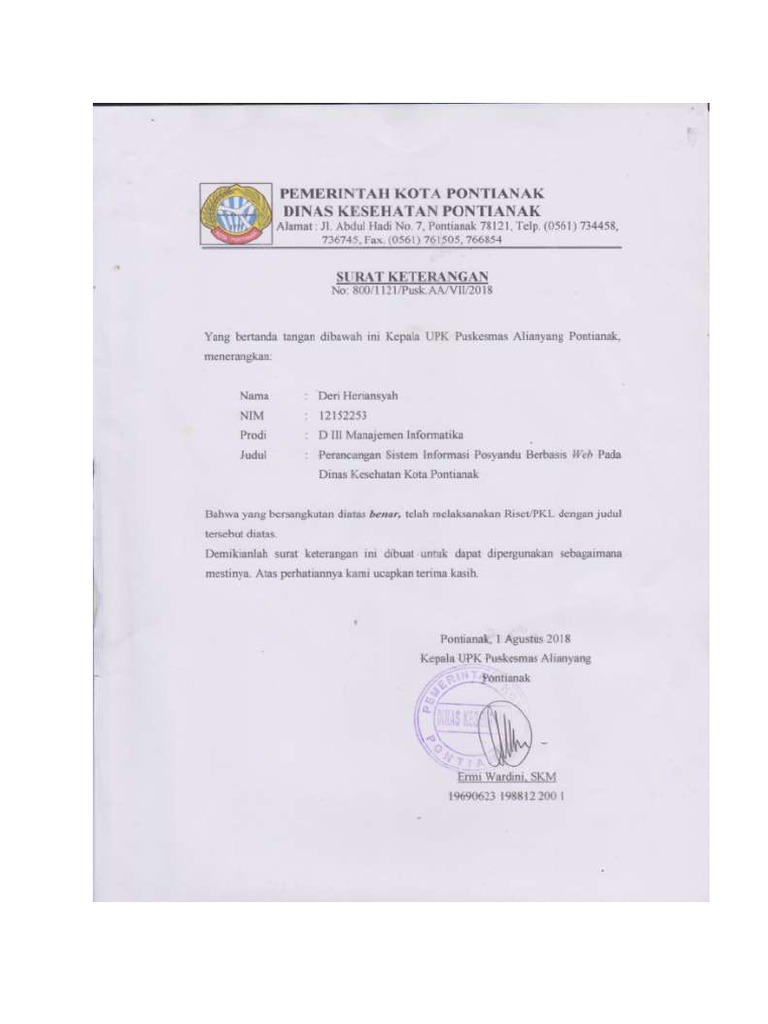 File 16 Surat Keterangan Riset | PDF