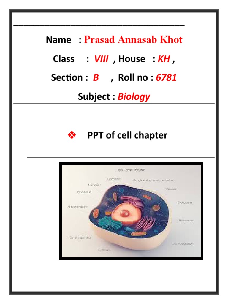 Biology Notes | Download Free PDF | Cell (Biology) | Organisms
