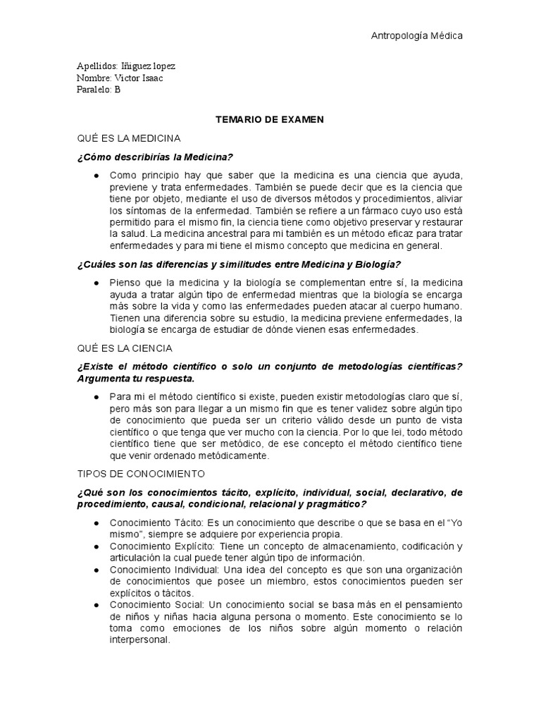 Victor Iñiguez - Paralelo B | PDF | Conocimiento | Advaita Vedanta