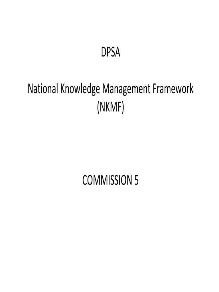 Dpsa KM Framework | PDF | Monitoring And Evaluation | Evaluation