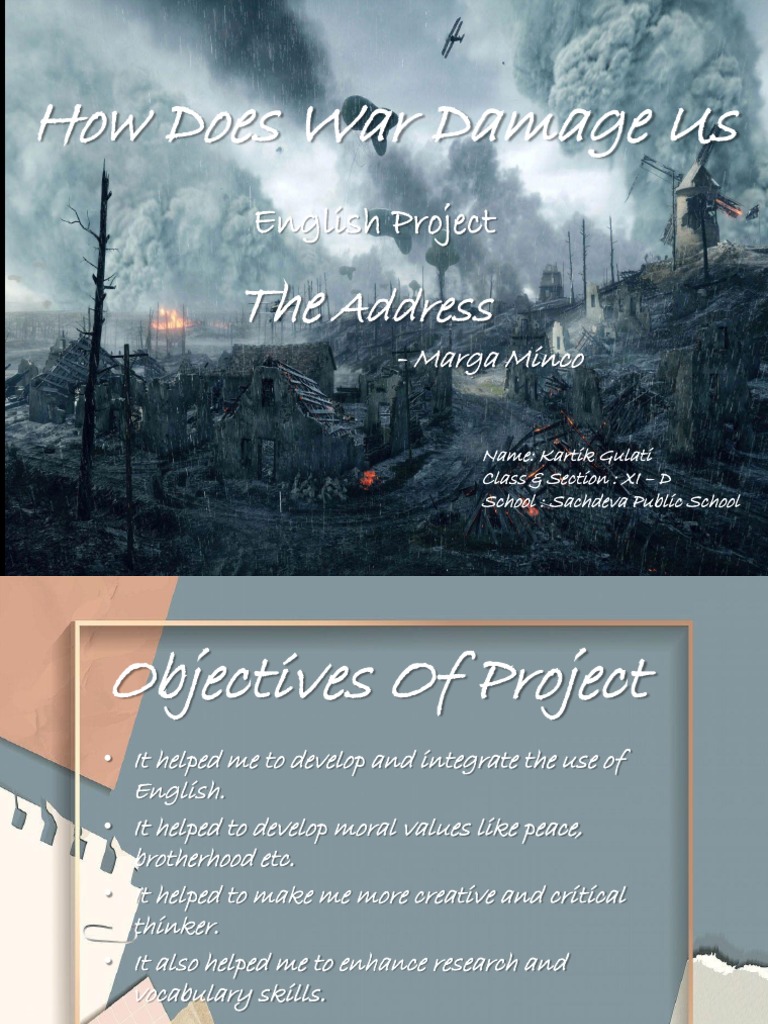 Engliash Project by Kartik Gulati | PDF | Teachers | Nonviolence