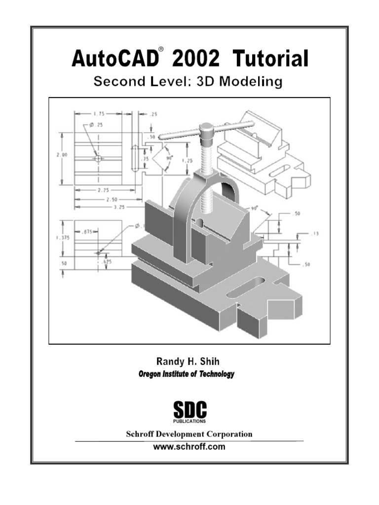 Cad Autocad 2002 Tutorial - 3d Modeling | PDF