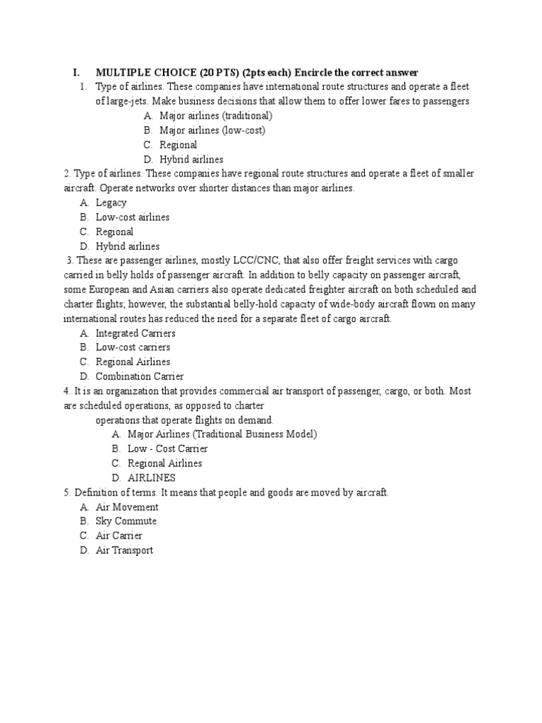 Understanding Airline Types, Operations, and Flight Scheduling ...
