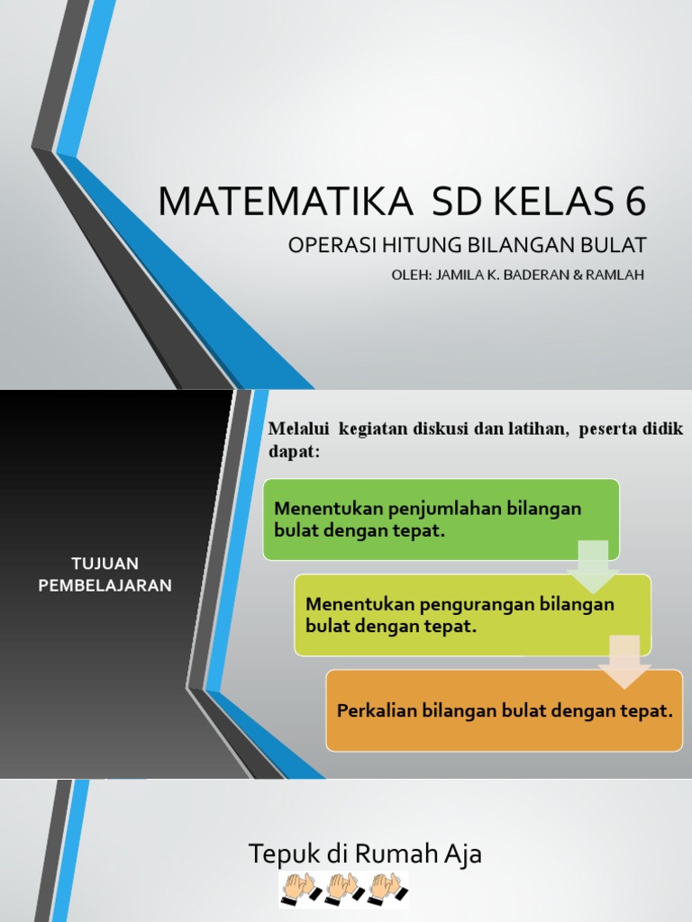 Operasi Hitung Bilangan Bulat SD | PDF