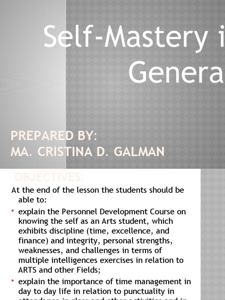 Self Knowledge | PDF | Intelligence | Experience