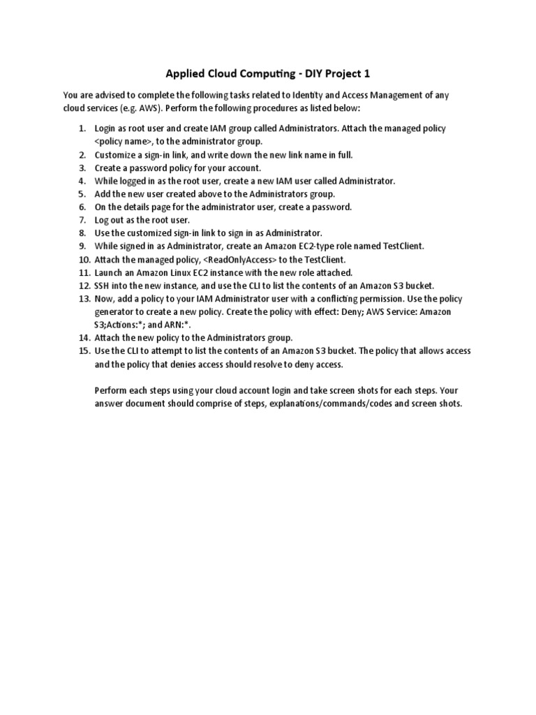 Projects Cloud Computing 1 Pdf Amazon Web Services Login 5238