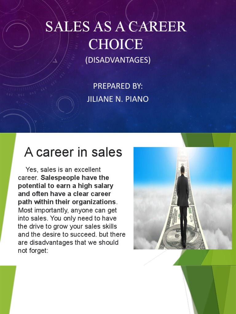 Sales As A Career Choice Disadvantages | PDF