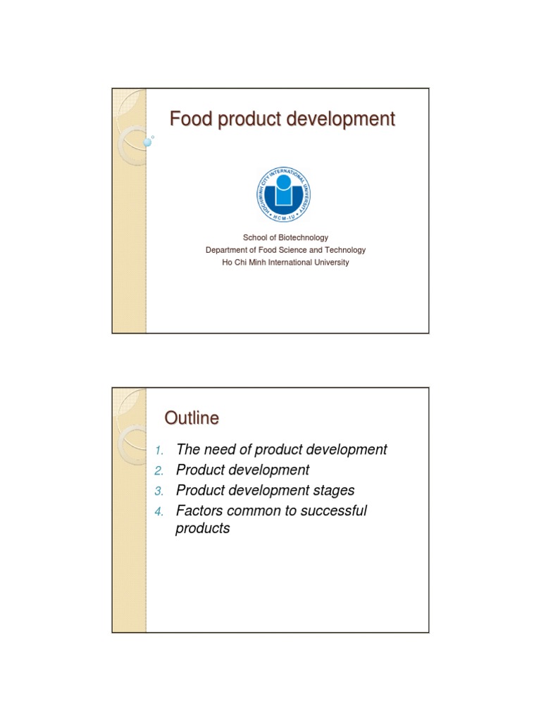 Food Product Development Stages | PDF | New Product Development | Marketing