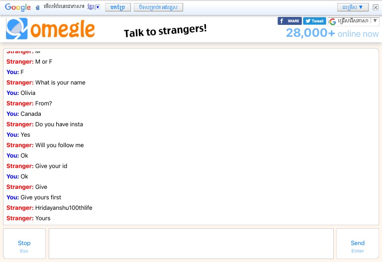 Omegle | PDF | Mystery, Thriller & Crime Fiction