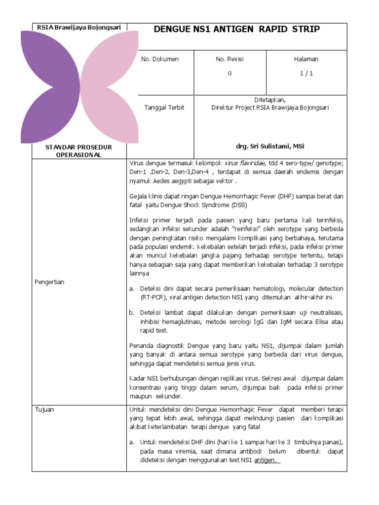 Dengue NS1 Antigen Rapid Strip | PDF