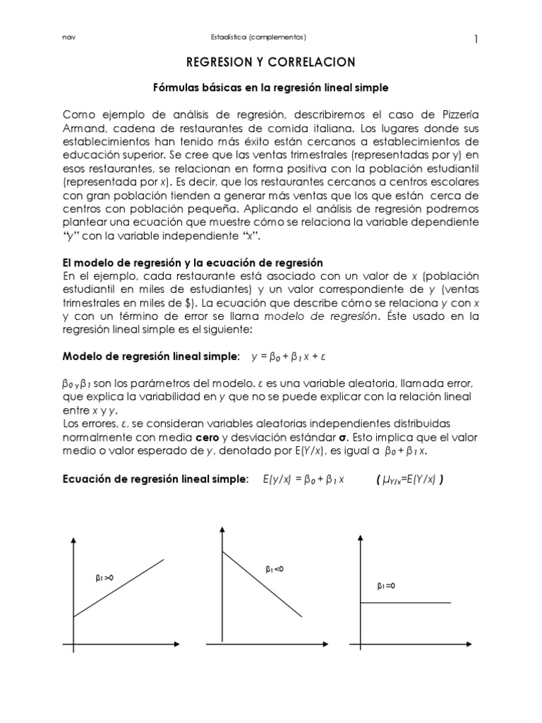 Regresion Simple y Multiple | PDF | Regresión lineal | Análisis de regresión