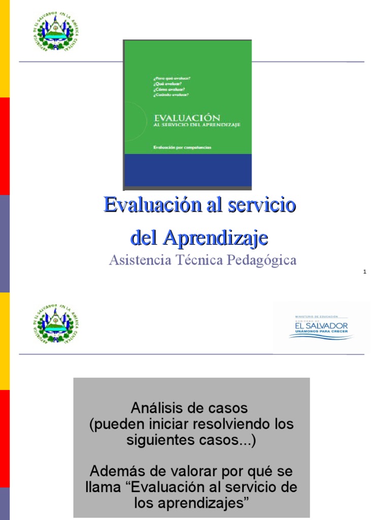 Eval - Servicio de Los Aprendizajes | PDF | Evaluación | Método de enseñanza