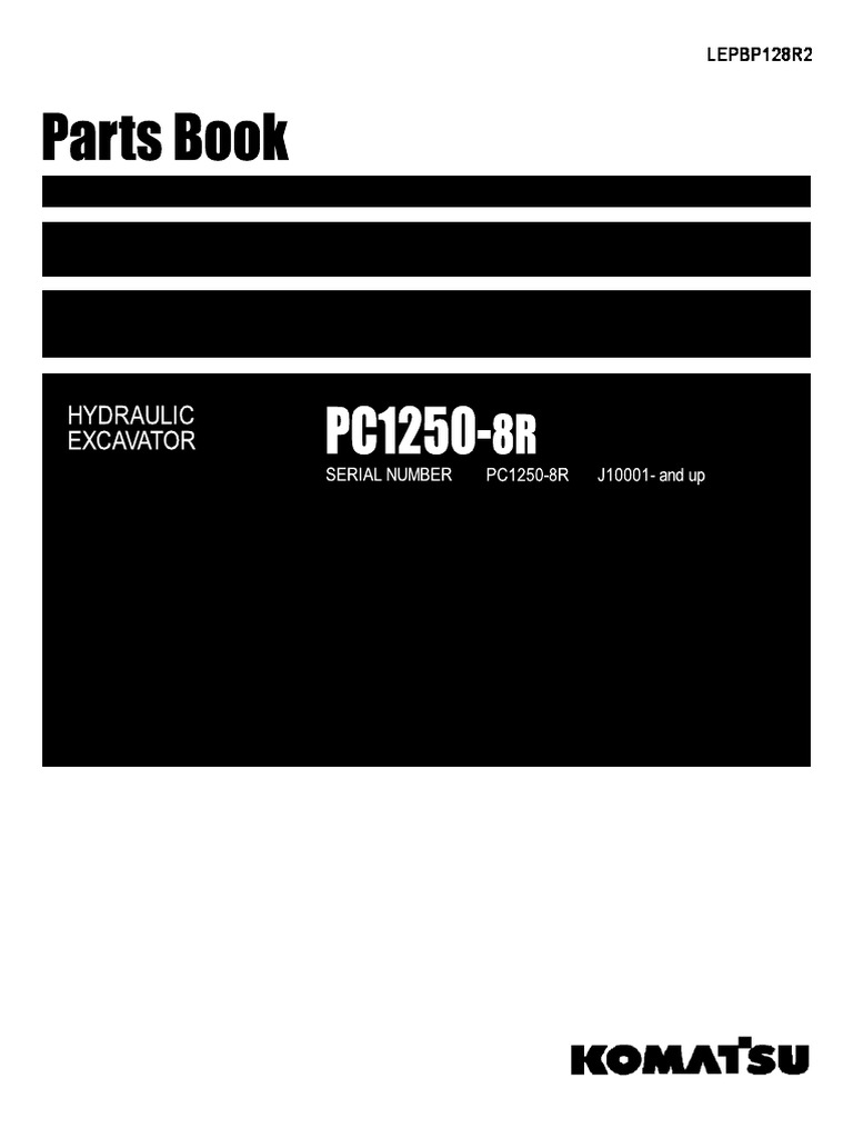 Parts Book Pc1250-8r Lepbp128r2 | PDF | Internal Combustion Engine | Pump