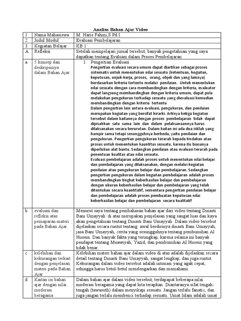 Analisis KB 2 SKI PPG | PDF
