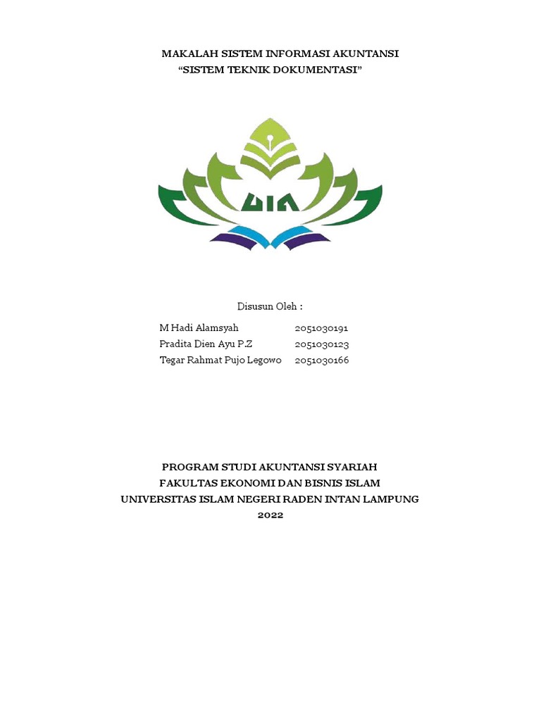 Makalah Sia Kel 1 | PDF | Komputer