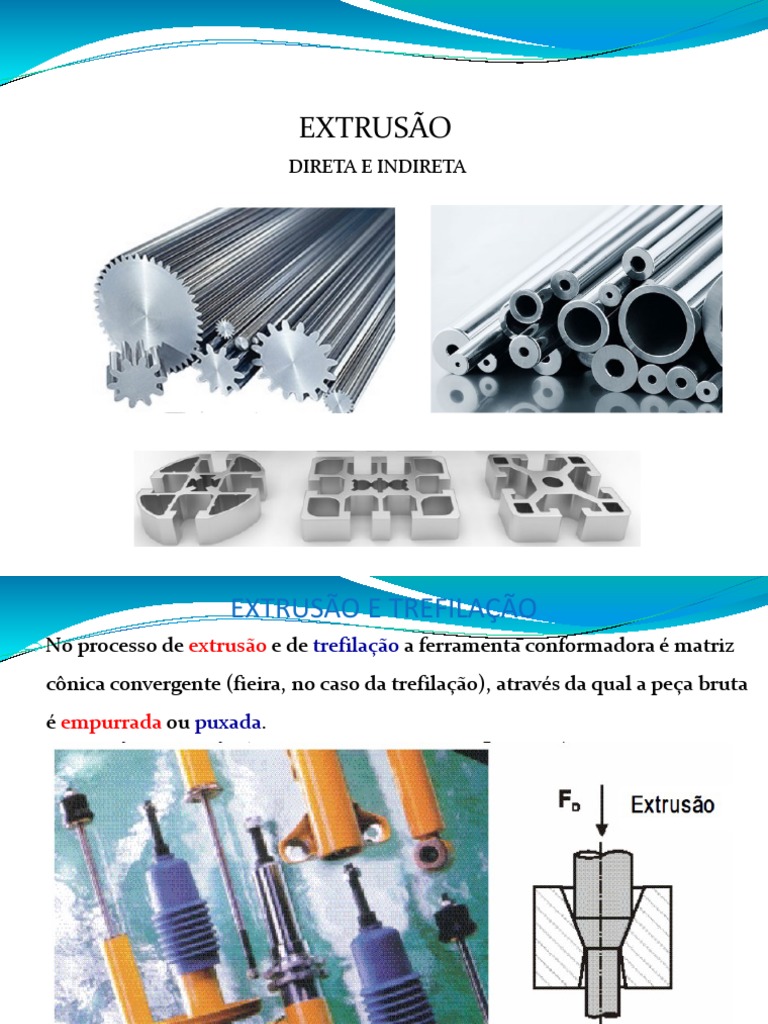 EXTRUSÃO | PDF | Extrusão | Pistão