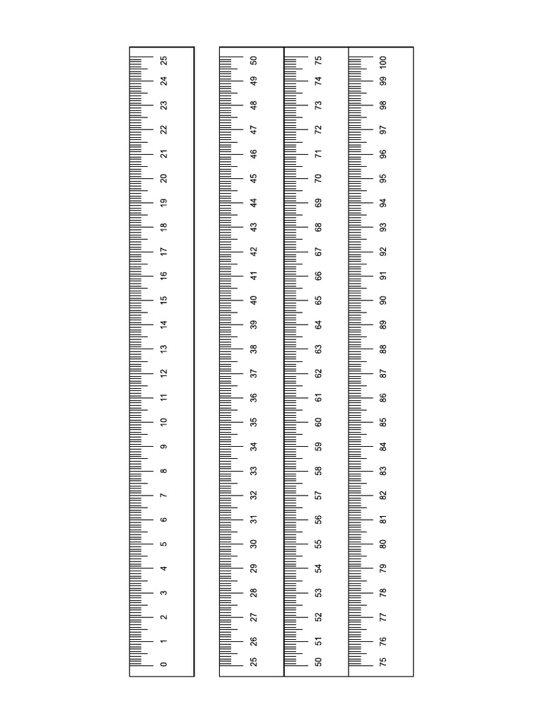 Rulers A4 Simple | PDF