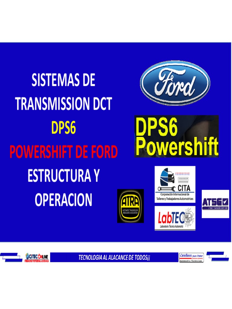 Sistemas de Transmisión Ford DPS6 | PDF | Ingenieria Eléctrica | Equipo