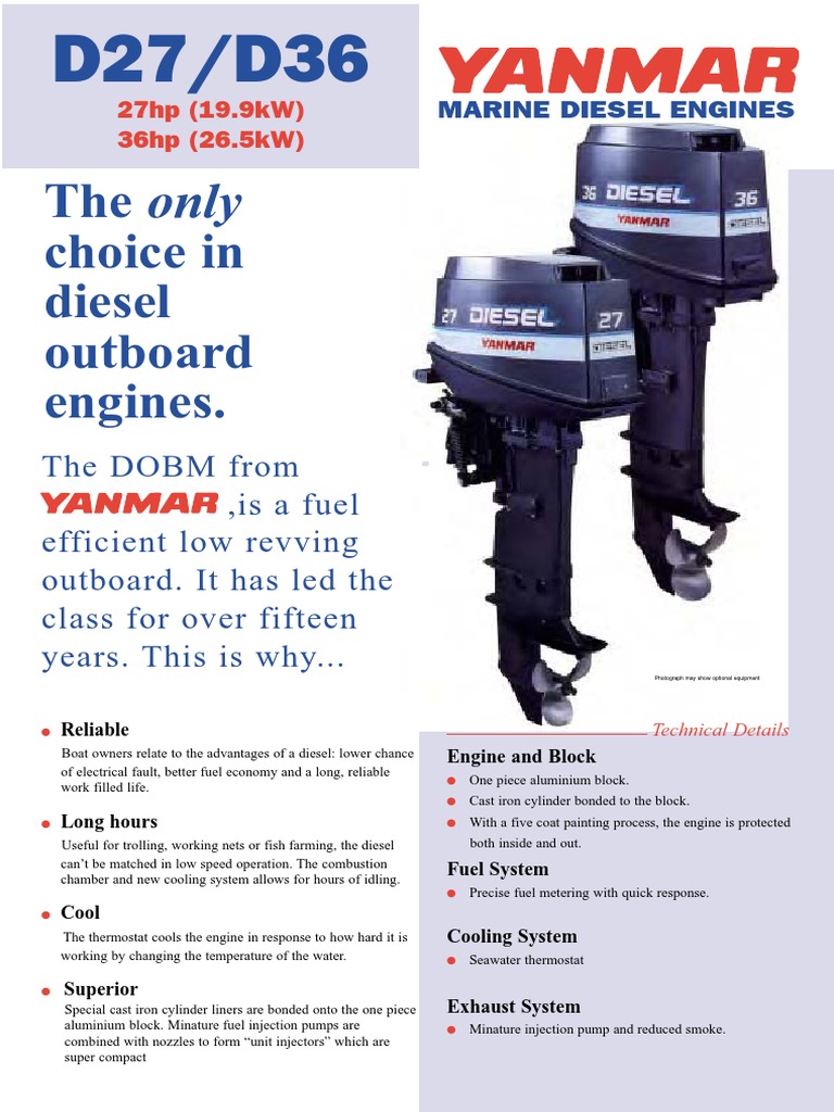 1 Specifications D27-D36 | PDF | Diesel Engine | Internal Combustion Engine