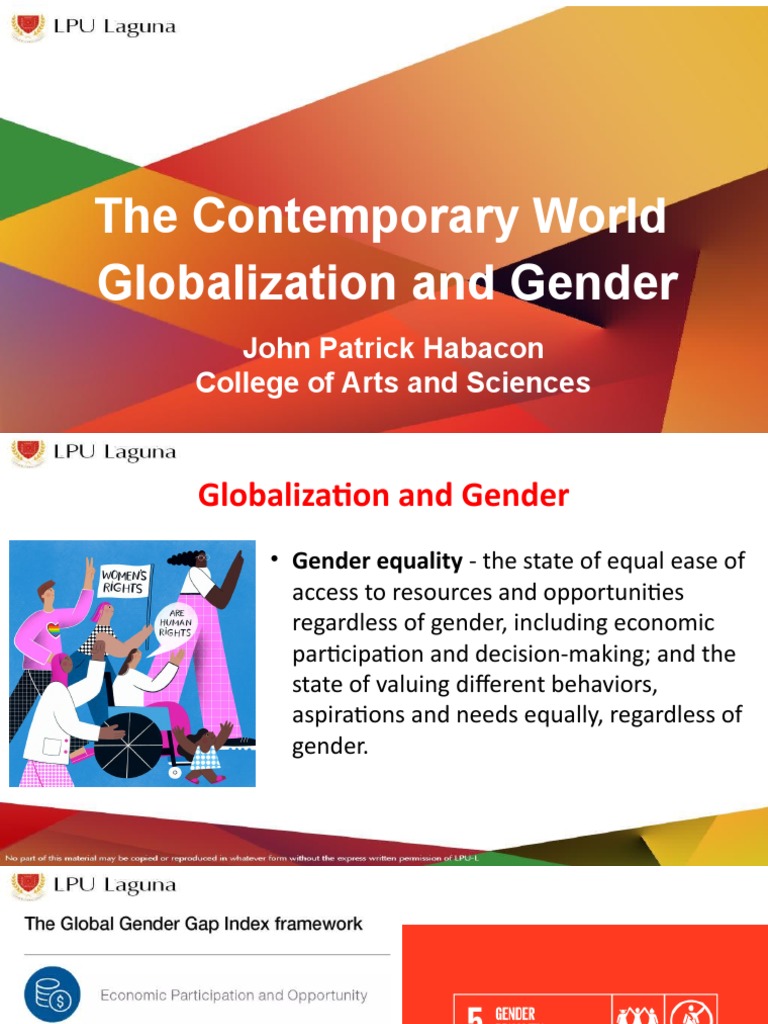 Copy Module 7 - Globalization and Gender | PDF | Globalization | Gender