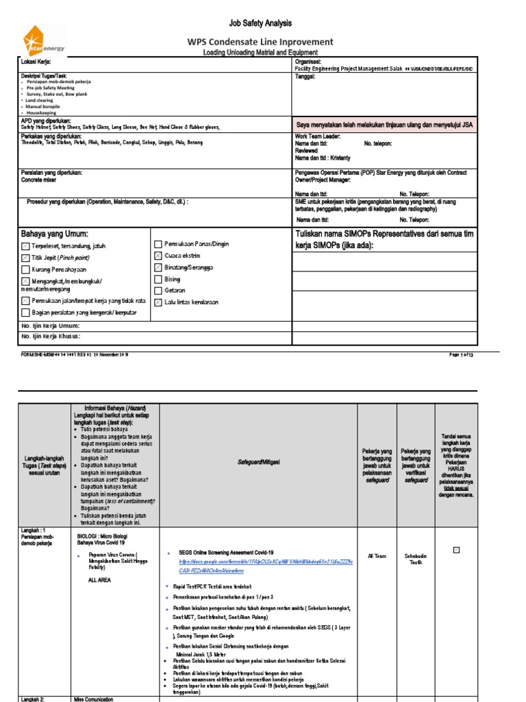 JSA Survey, Stake Out, Bowplank, Manual Borepile | PDF