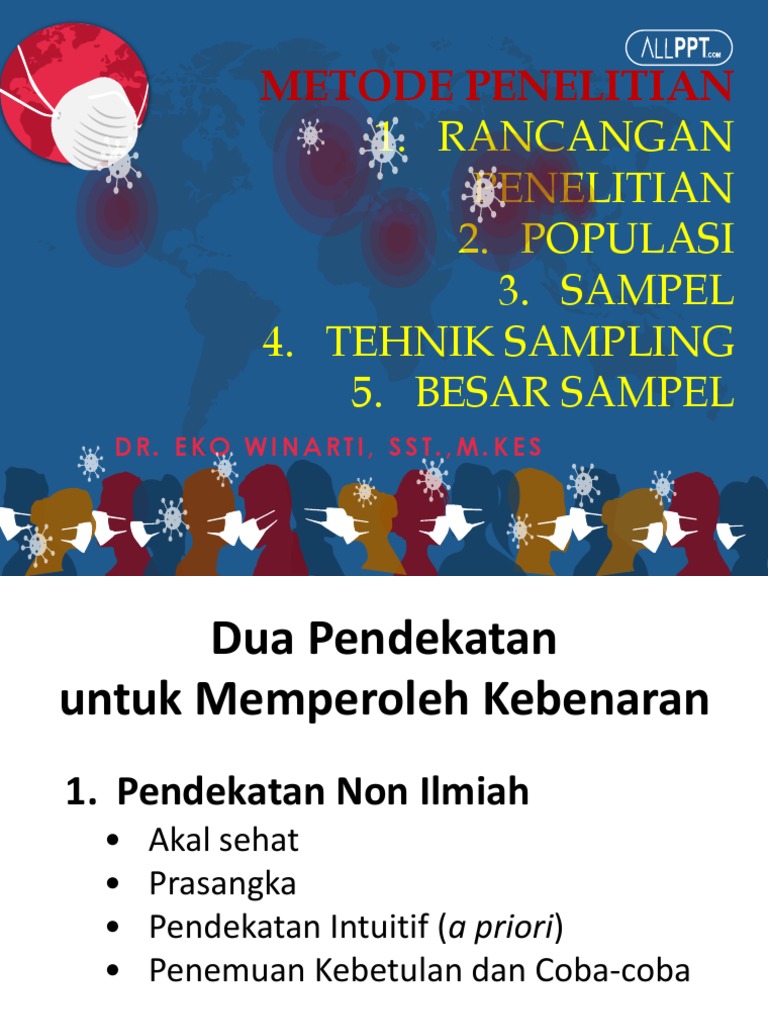 Rancangan Penelitian, Populasi, Sampel, Tehnik Sampling | PDF