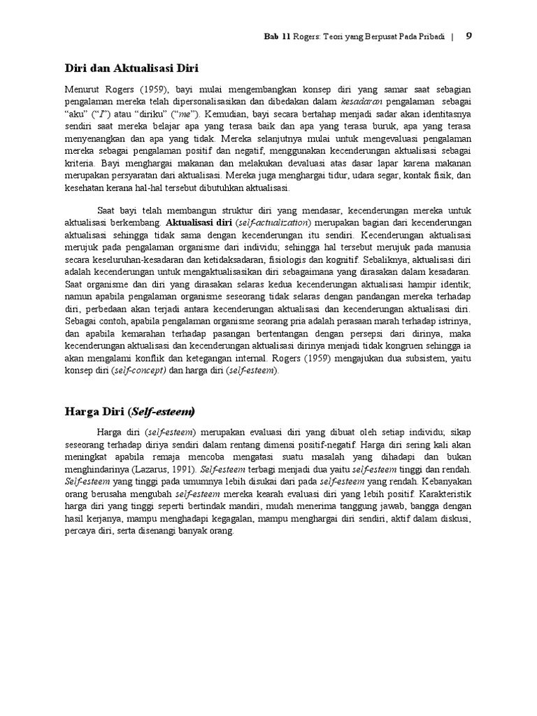 Diri Dan Aktualisasi Diri | PDF