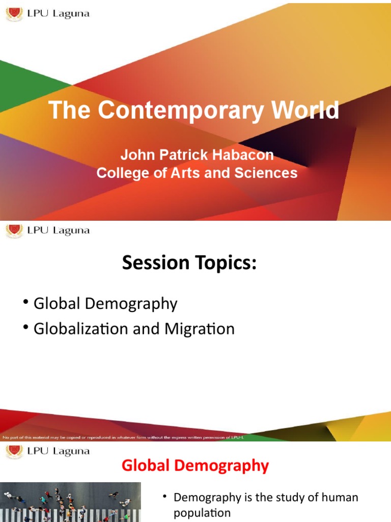 Demography and Migration | PDF | Demography | Human Migration