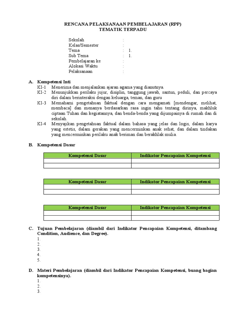 LK RPP Problem Based Learning | PDF