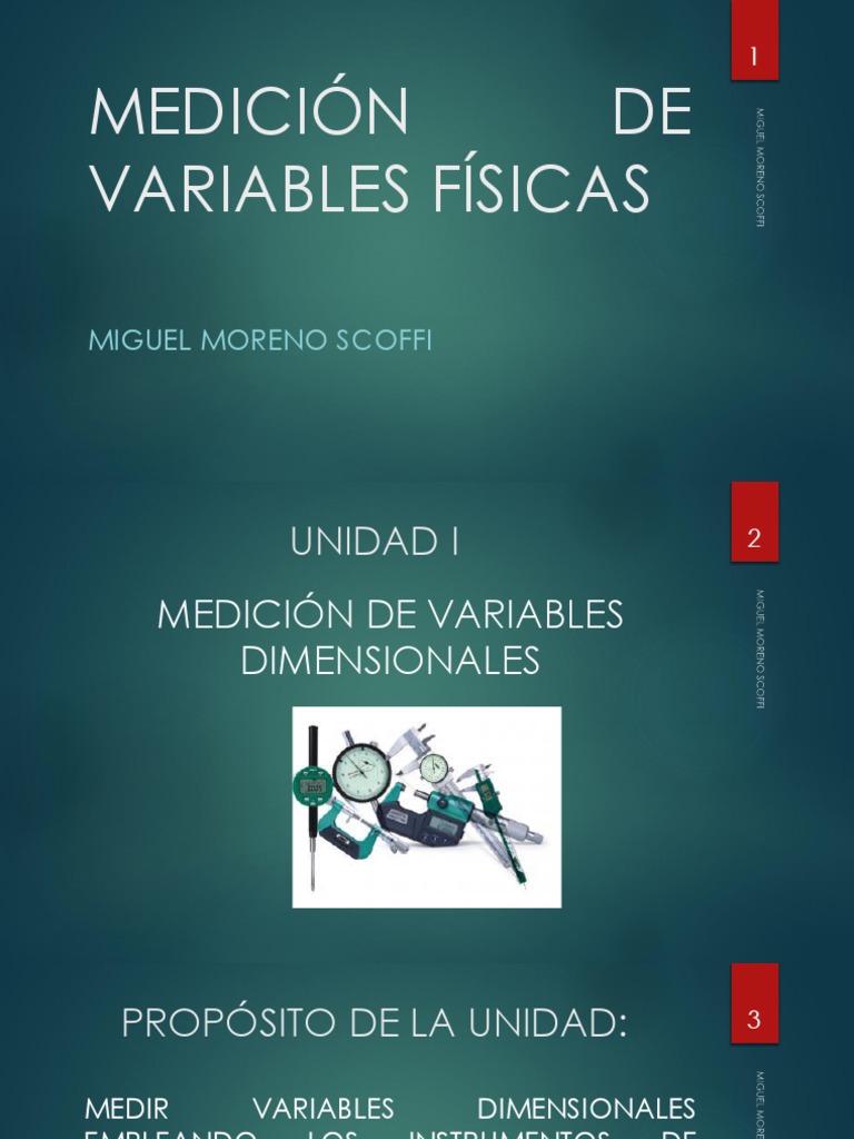 Medición de variables físicas empleando instrumentos de medición | PDF ...