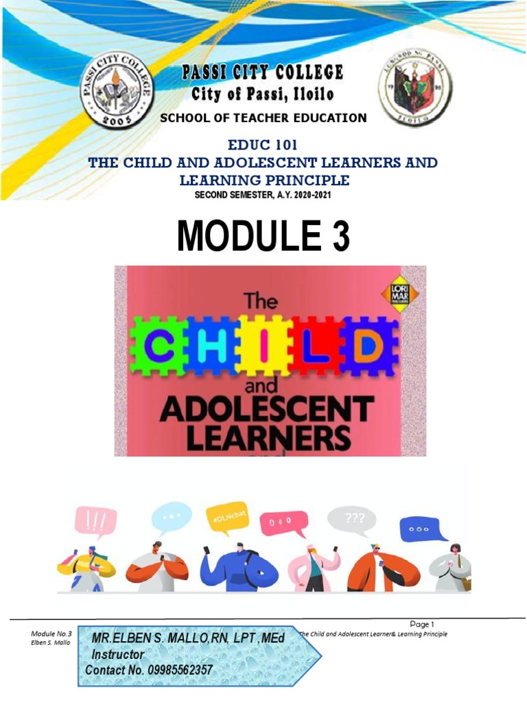 Educ 1 Module 3 PDF | Download Free PDF | Attention Deficit Hyperactivity Disorder | Visual ...