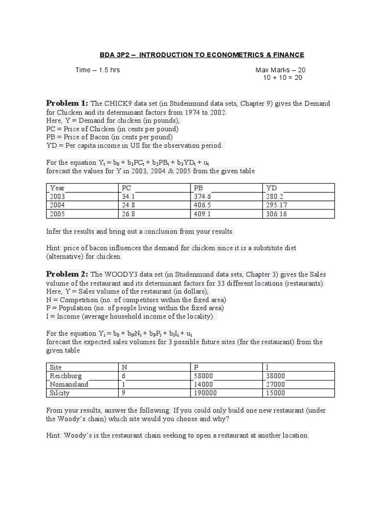 BDA Test Oct 22 | PDF | Finance & Money Management | Teaching Methods ...