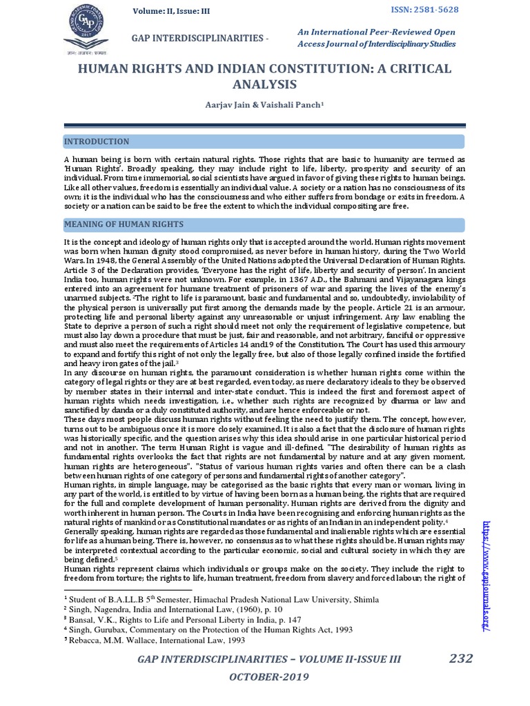 Human Rights and Constitution | PDF | Rights | Human Rights