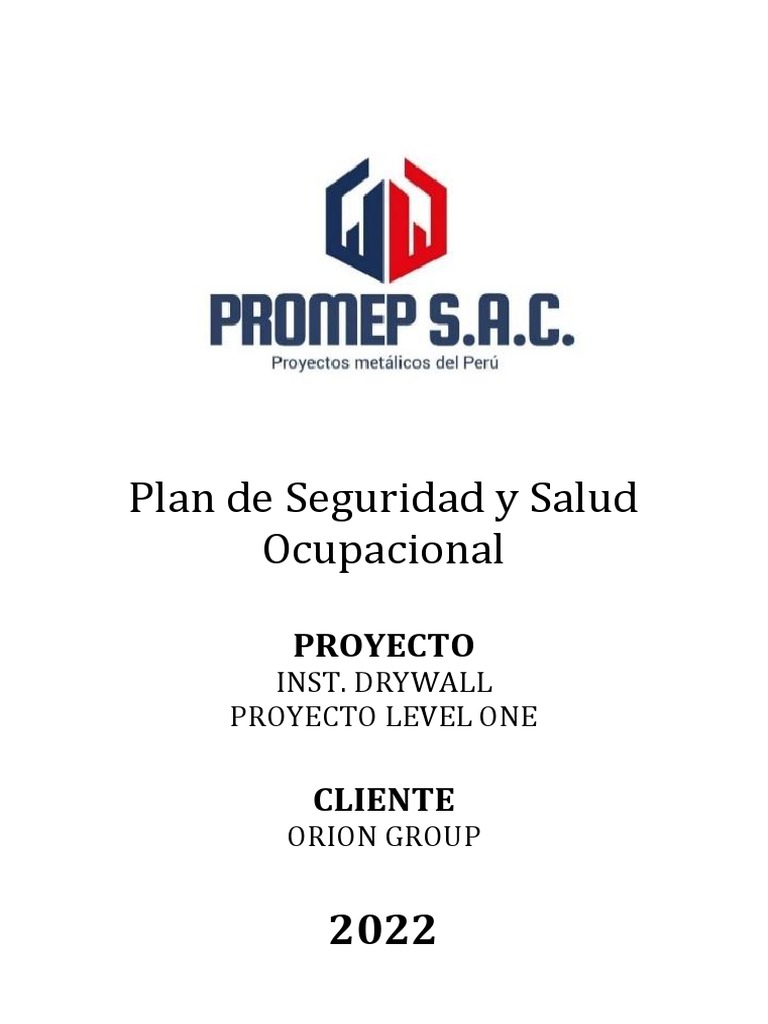 Plan de SST - Promep | PDF | Seguridad y salud ocupacional | Riesgo