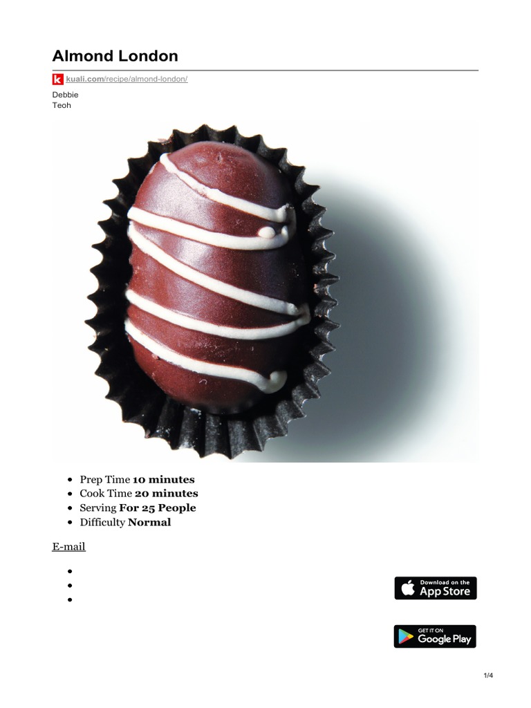 Almond London | PDF | Baking | Chocolate