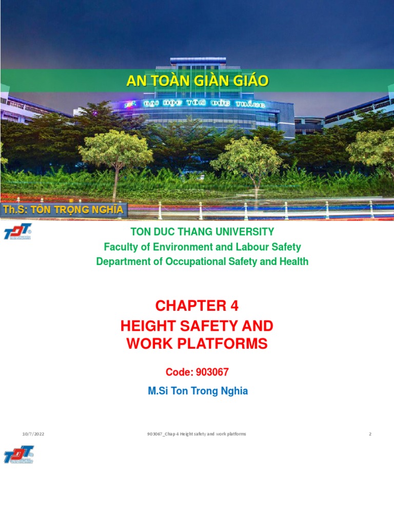 An Toàn Giàn Giáo TDTU-2022 | PDF