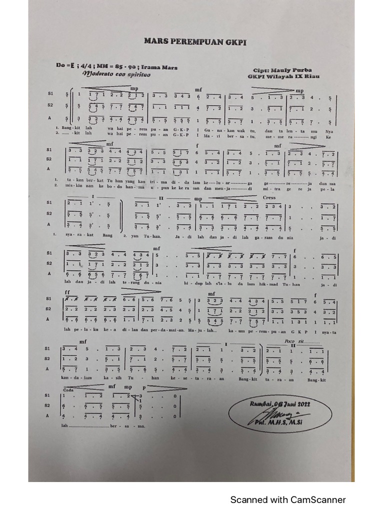 Mars Perempuan Gkpi | PDF