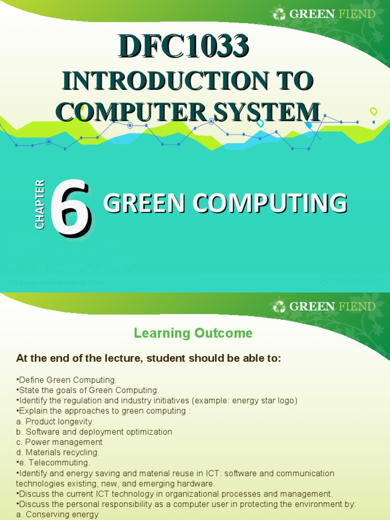 ITE7 - Chp3b Green Computing | PDF | Electronic Waste | Computer Monitor