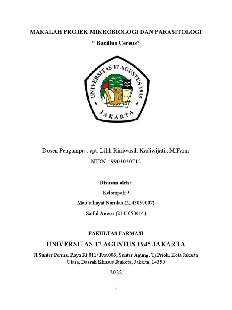 Bacillus Cereus: Studi Mikrobiologi | PDF | Kesehatan Holistik | Sains ...
