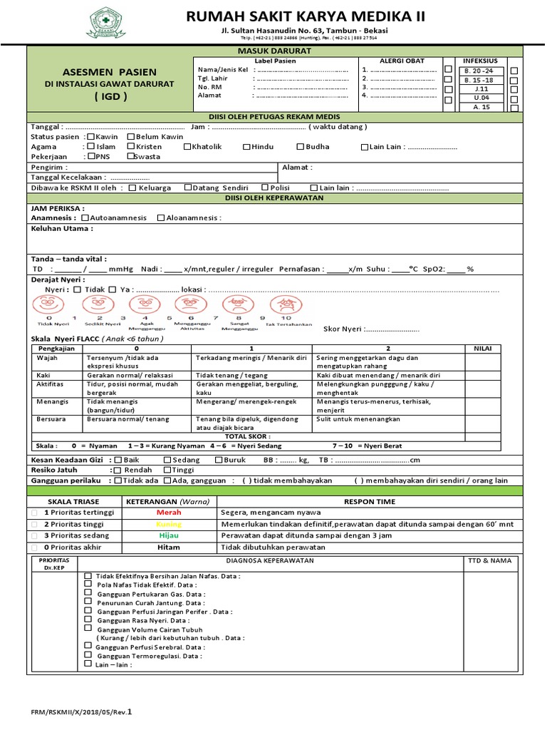 Asesmen IGD (Triage) + | PDF