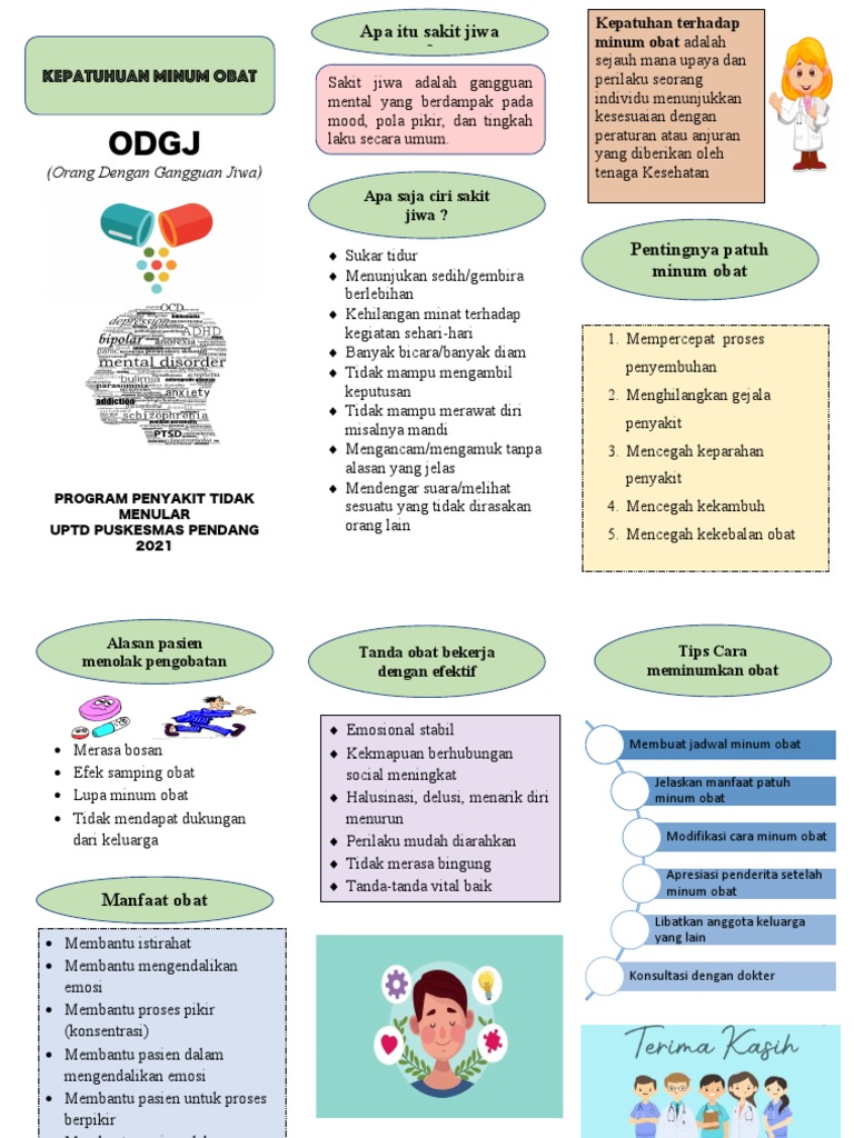 Leaflet Kepatuhan Minum Obat | PDF