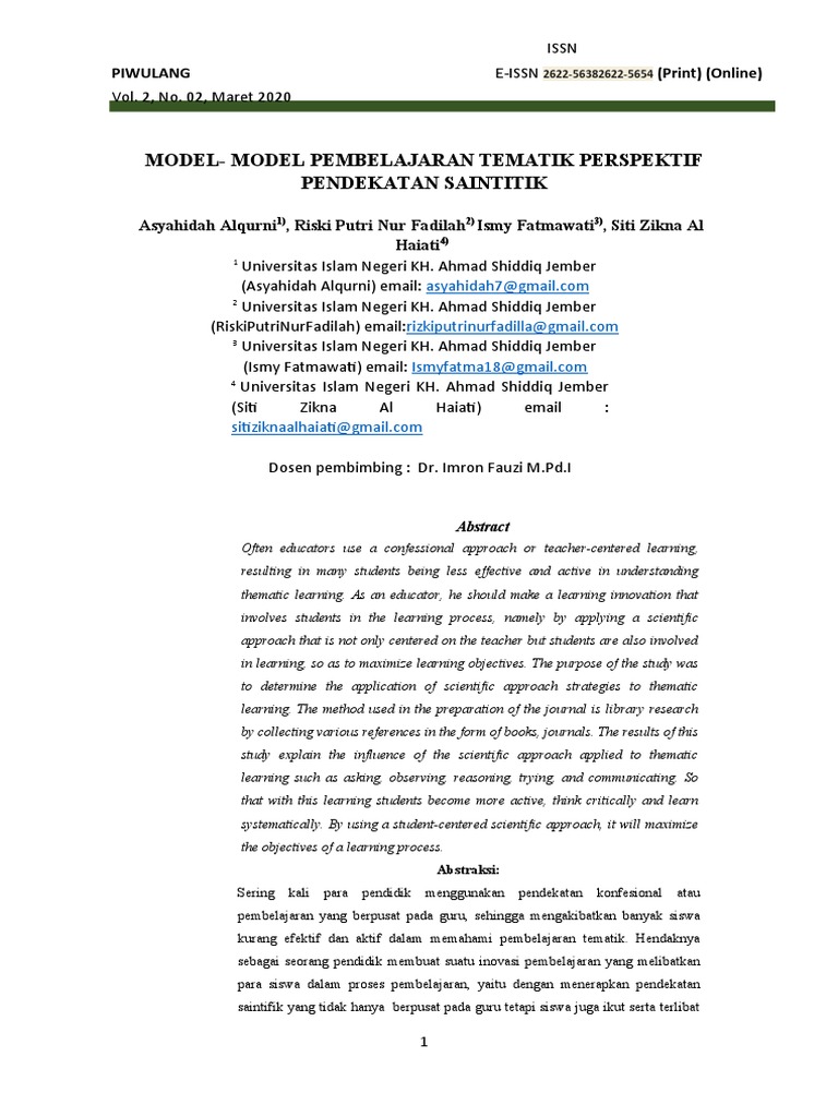 Revisi Jurnal | PDF | International Standard Serial Number | Learning